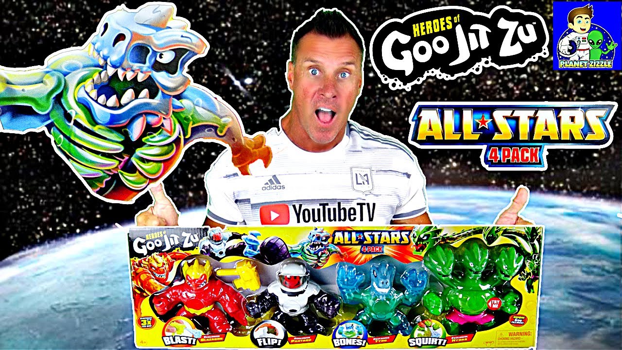 Heroes of Goo Jit Zu All Stars 4 Pack Exclusives - YouTube