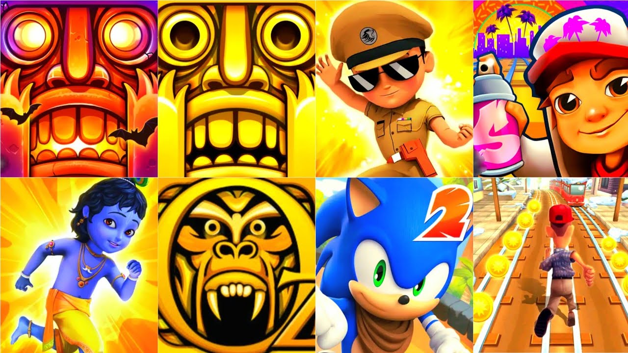 Temple Run 2, Temple Run, Little Singham, Subway Surf, Little Krishna ...