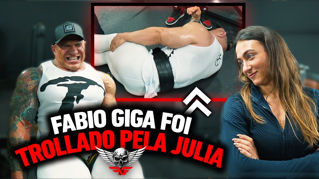 JULIA DESTRUIU FABIO GIGA NO TREINO DE PERNA - YouTube