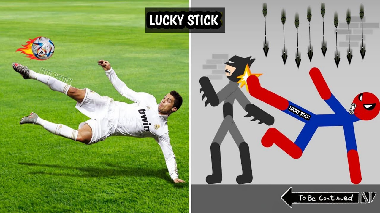 Cristiano Ronaldo vs Stickman | Stickman Dismounting funny and epic ...