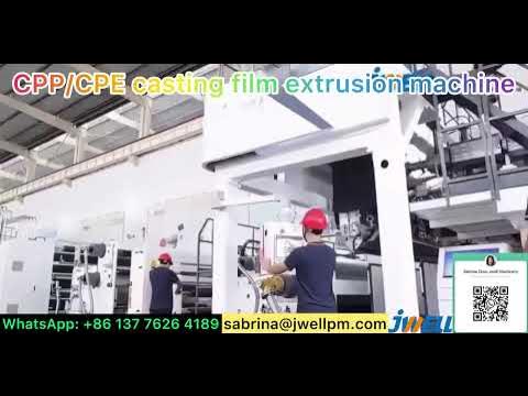 CPP/CPE casting film machine - YouTube
