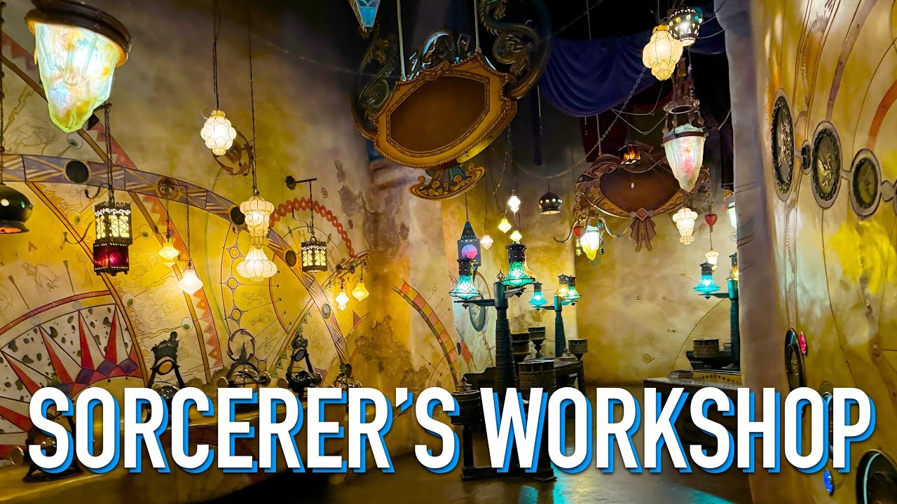 Sorcerer's Workshop Tour: Disney California Adventure Park - YouTube