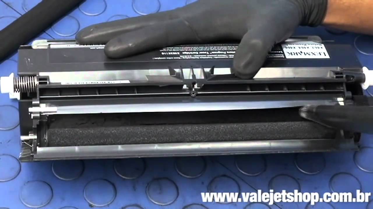 Vídeo Recarga Toner Lexmark E260 | E360DN | E460DN - Vídeo Aula Valejet.com - YouTube