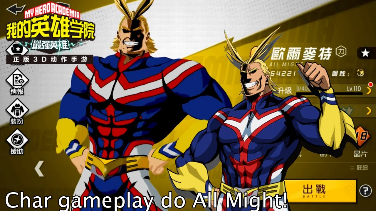 My Hero Academia: The Strongest Hero Character Gameplay (All Might ...