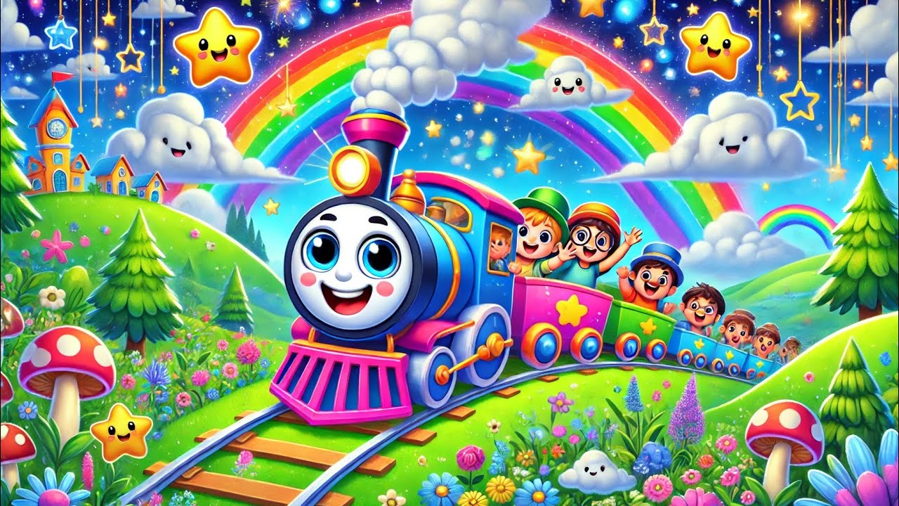 Gadi aayi gadi aayi chuk chuk chuk - train wala cartoon | Hindi nursery ...