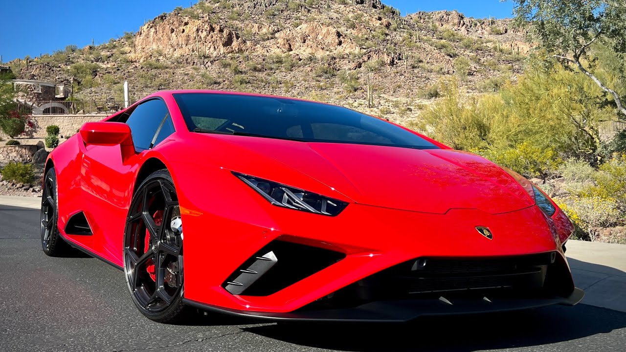 2022 Lamborghini Huracan Evo RWD Rosso Mars Walkaround - YouTube