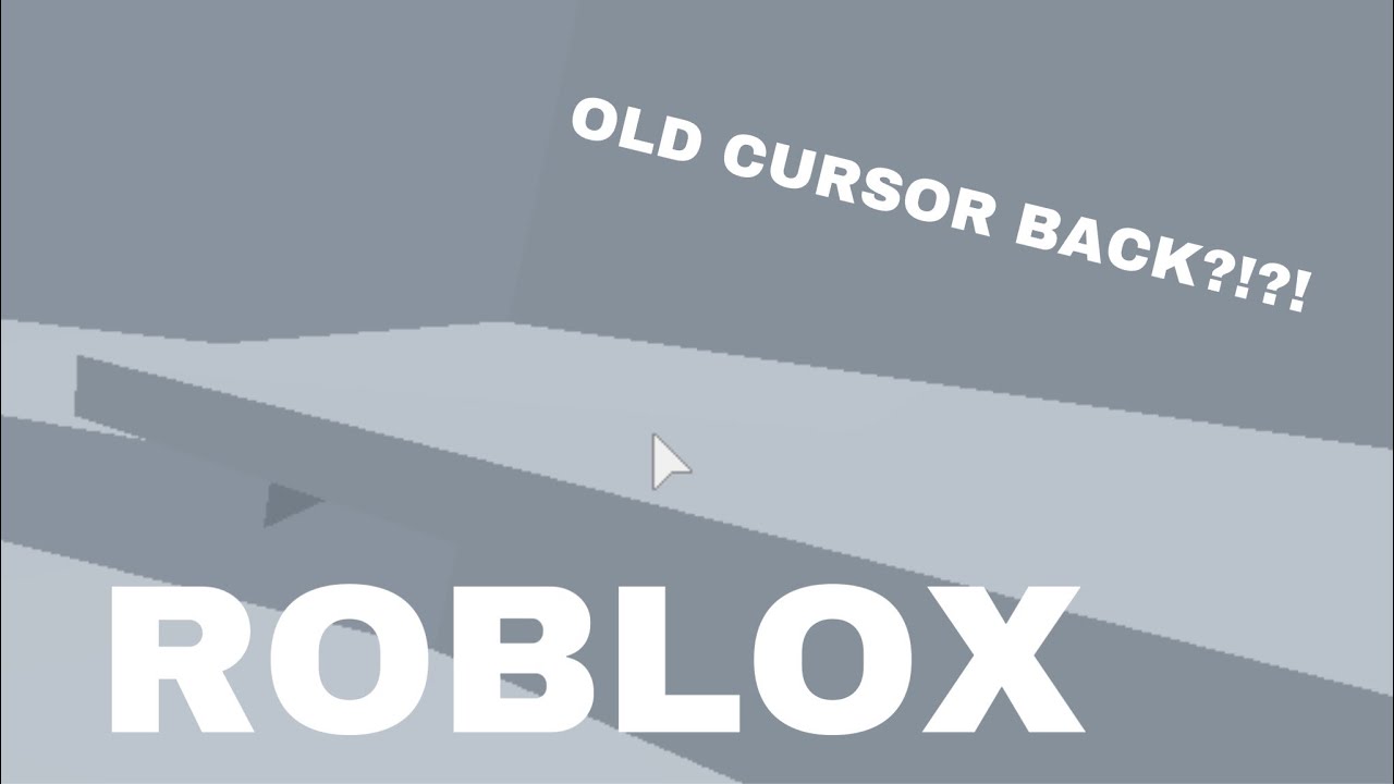 How to get the old Roblox Cursor back!!! - YouTube