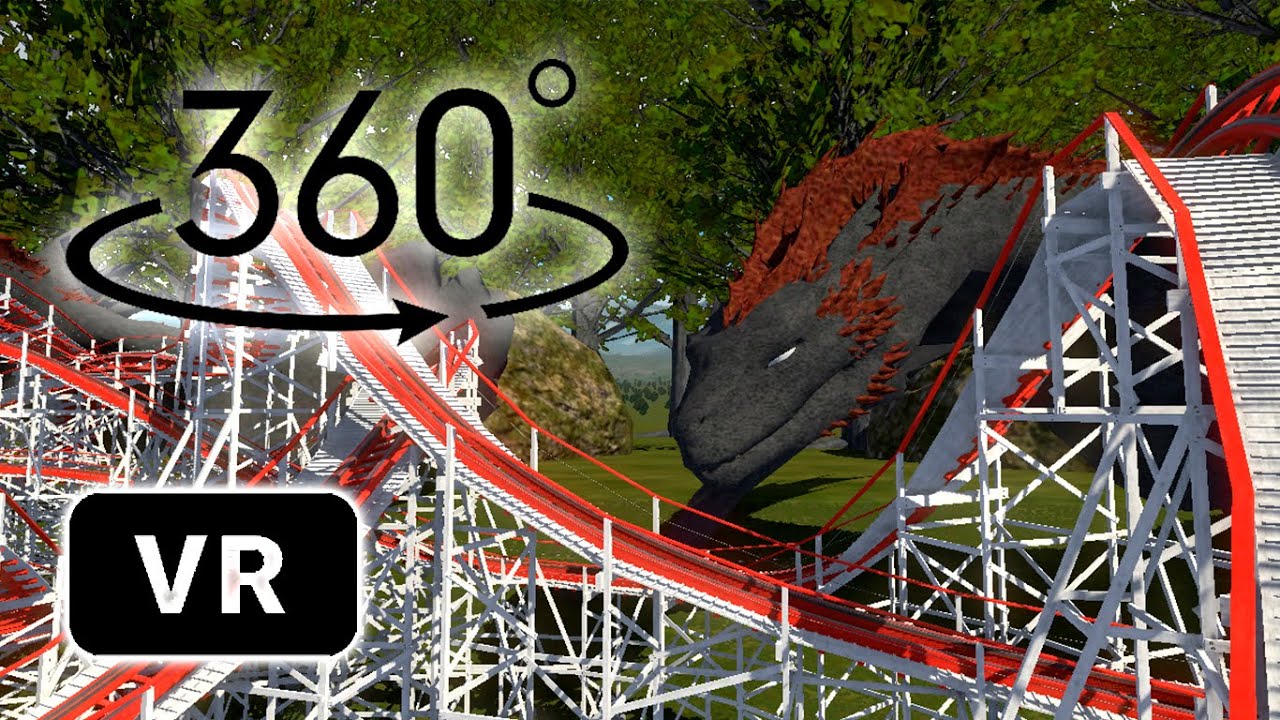 VR 360° DRAGON ROLLER COASTER 🔥│THE RIDE│360 VIDEO│EXTREME ROLLER ...