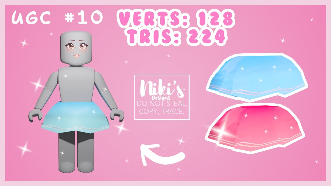 Roblox Ugc Speedmodel! UGC #10 | Skirts Blender 2.9 - YouTube