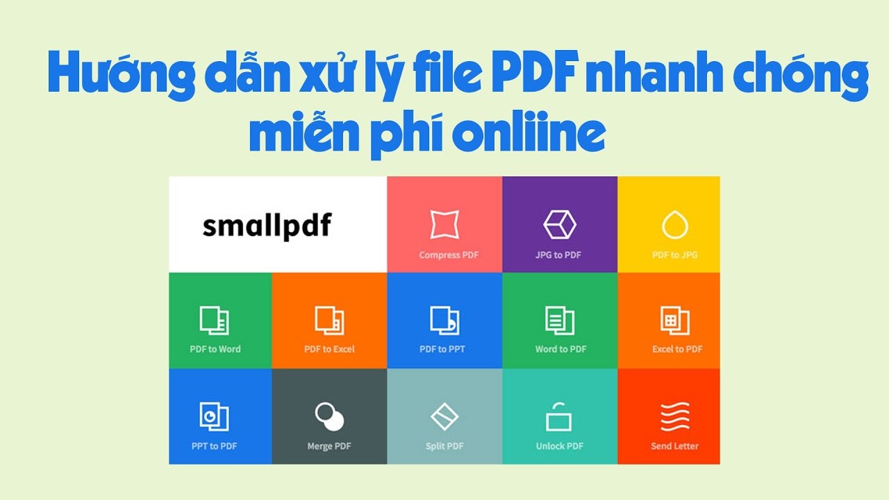 Hướng dẫn xử lý file pdf cực kì nhanh chóng và miễn phí online - YouTube