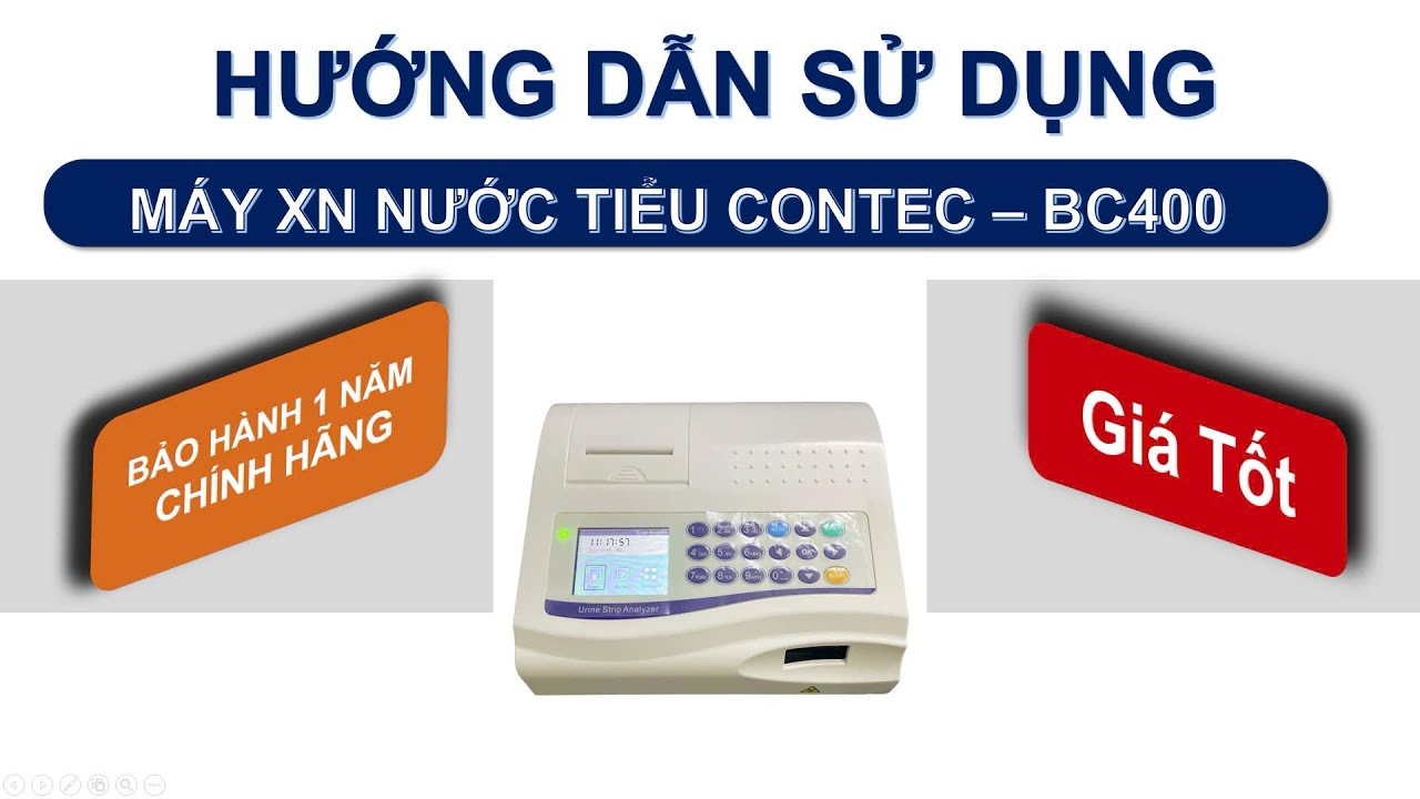 HƯỚNG DẪN SỬ DỤNG CƠ BẢN MÁY XÉT NGHIỆM NƯỚC TIỂU CONTEC - BC400 - YouTube