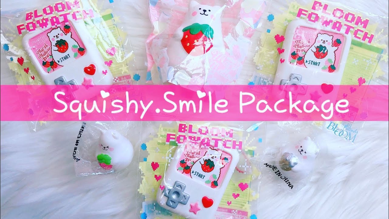 SQUISHY PACKAGE From Squishy.Smile Ibloom Fowatch Marshmallow Bear ...
