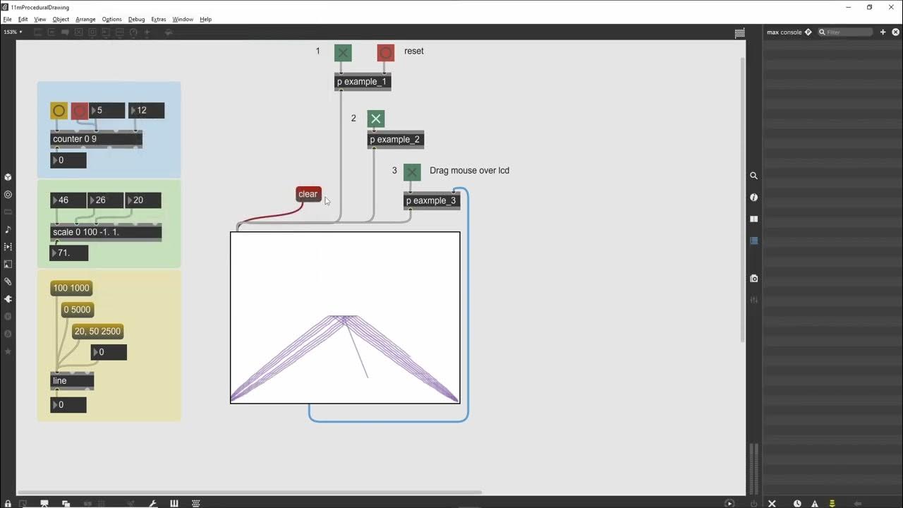 Max Tutorials Max Basic Tutorial 11 Procedural Drawing Your First Steps into the World of Max ...