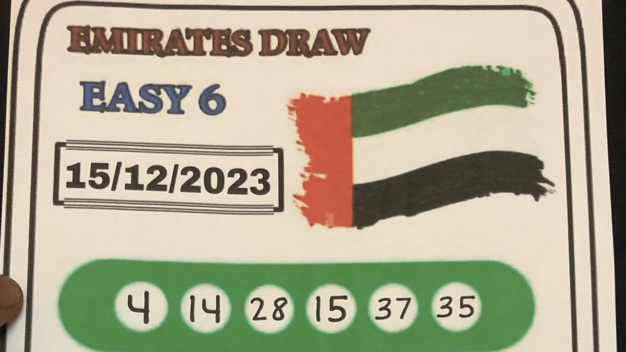 Emirates Draw 22-12-2023 Easy 6 Emirates Draw Prediction Result 100% ...