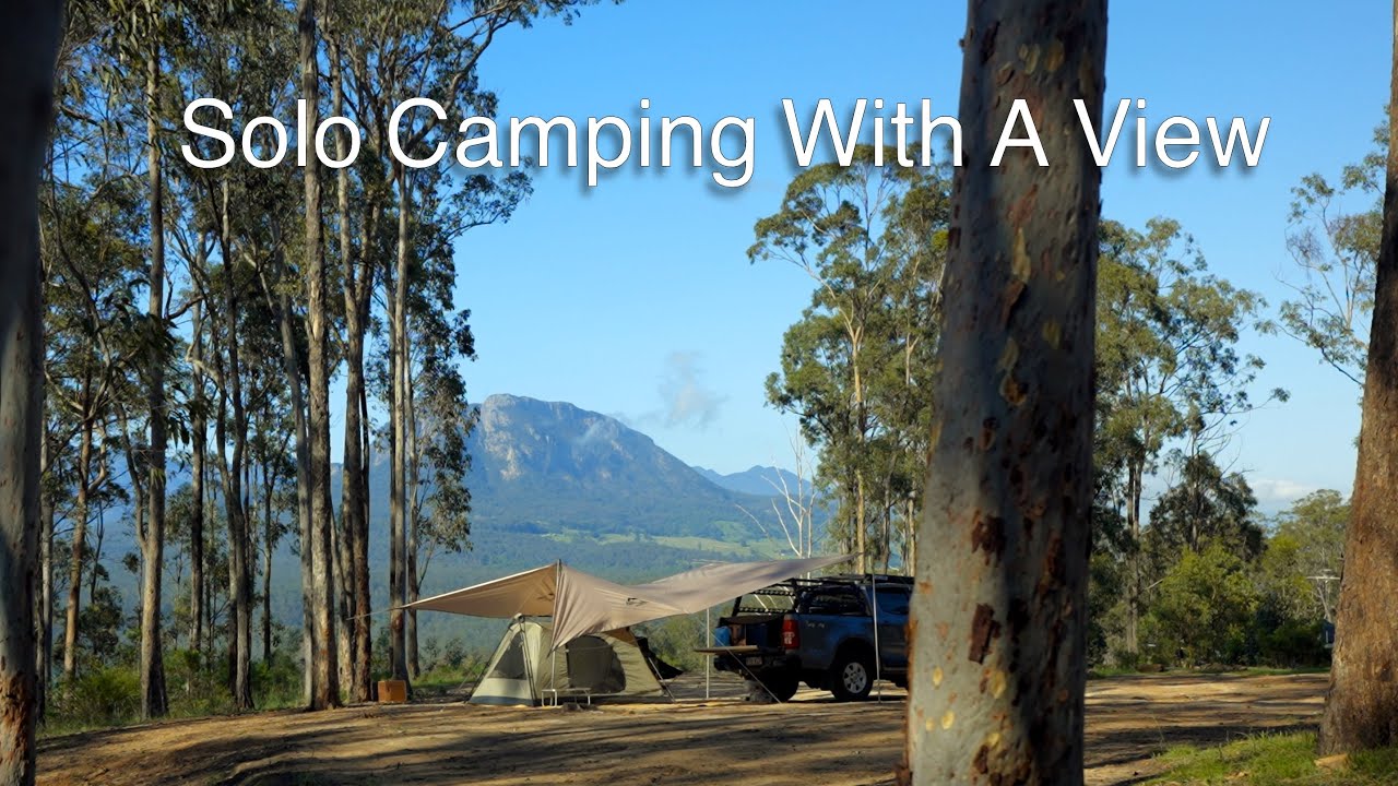 Solo Camping With Breathtaking Mountain Views - YouTube