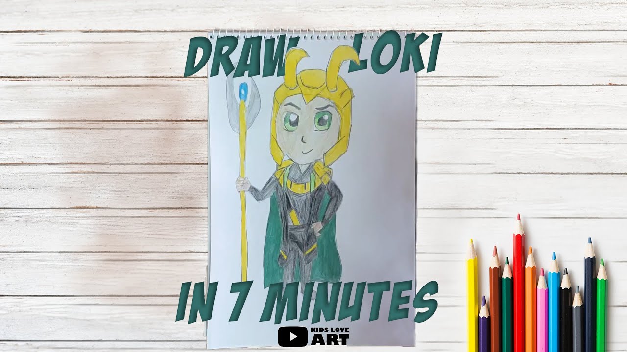 How To Draw Loki — Educational Video For Kids - YouTube