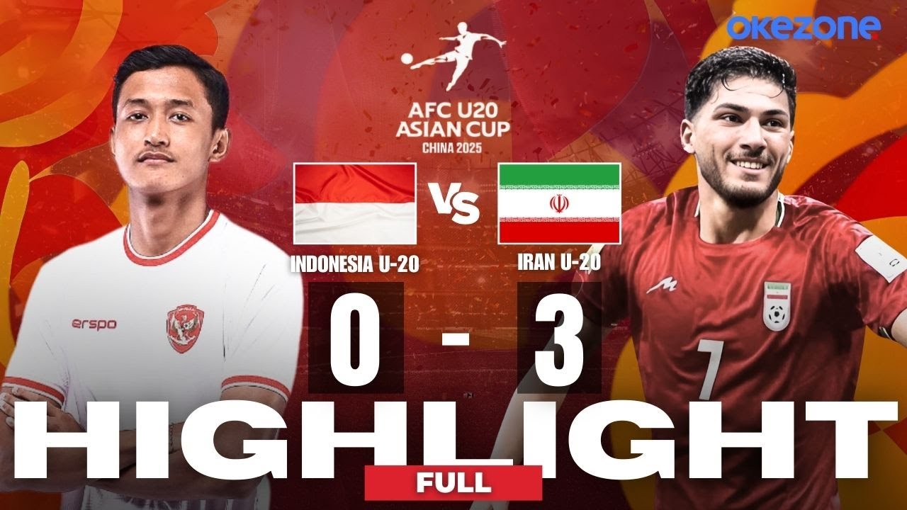 FULL Highlights Indonesia U-20 VS Iran U-20, Skor: 0-3 | Piala Asia U ...