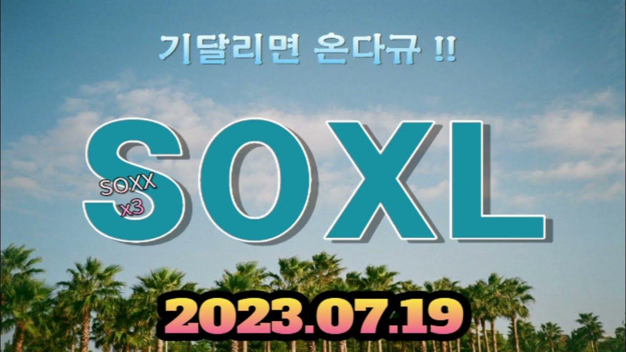 7월 19일 수요일 SOXL 주가 전망 .. 2023년 실패하지 않을 투자 방법 - YouTube