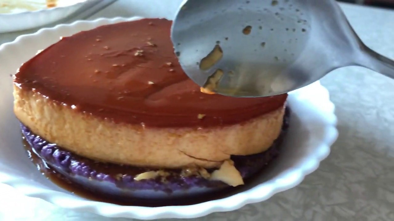 Ube Lechen Plan combine with Fresh Lumpia perfect for Meryenda - YouTube