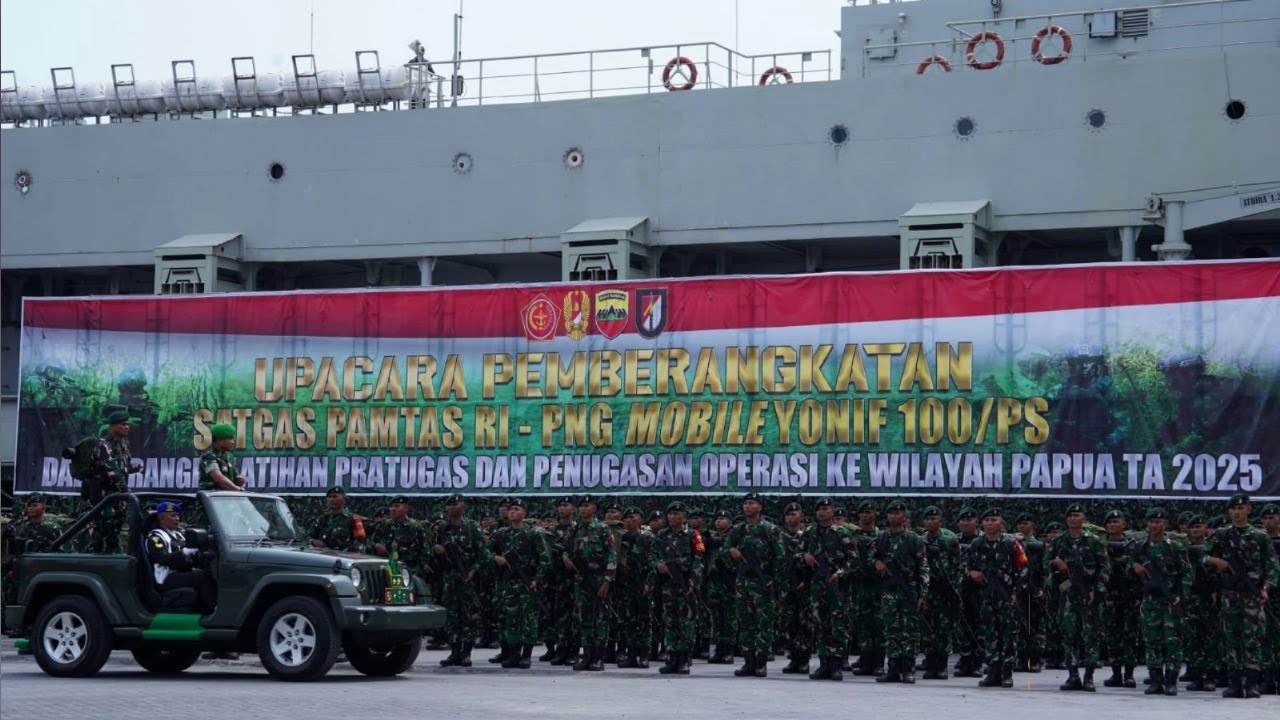 Pangdam I/BB Pimpin Pemberangkatan Satgas Pamtas RI PNG Mobile Yonif ...