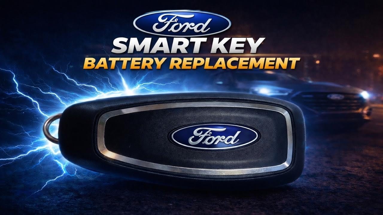FORD SMART KEY BATTERY REPLACEMENT. - YouTube