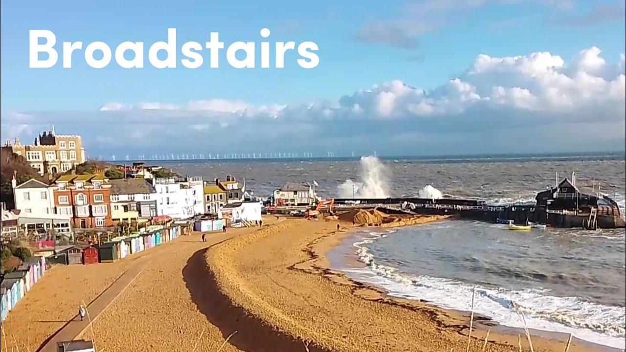 Strong Waves at Viking Bay, Broadstairs, UK 28/11/2023 - YouTube
