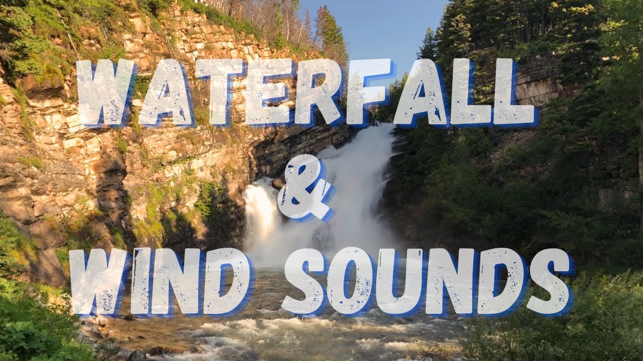 Waterfall & Wind Sounds For Sleeping | Natural White Noise | Nature ...
