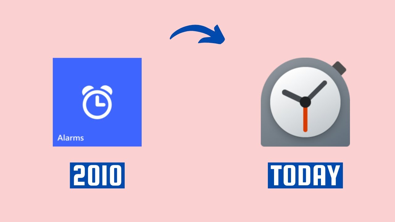 Windows Alarms & Clock Icon Evolution [HowToCodeSchool.com] - YouTube