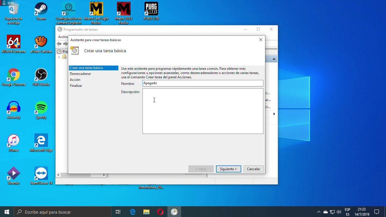 Como programar el apagado Automático en Windows - YouTube