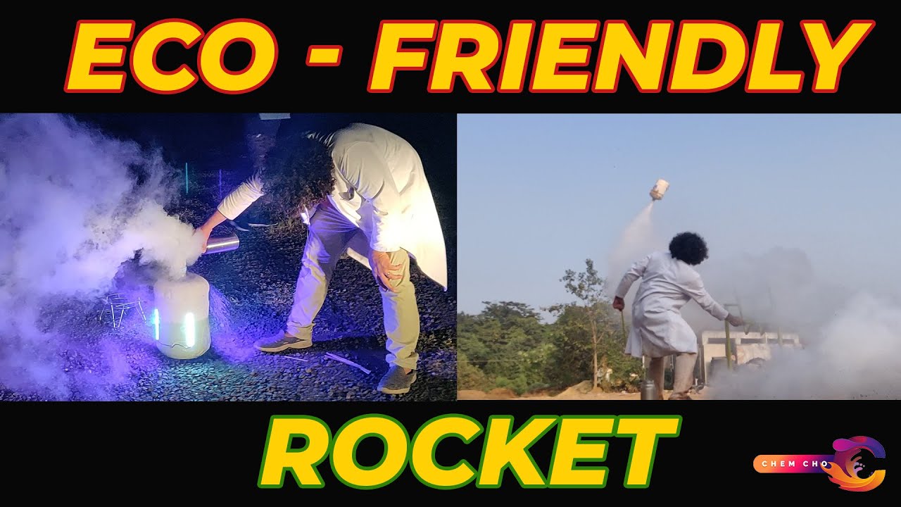 Giant Liquid Nitrogen Rockets - Chem Cho - YouTube