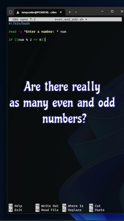 How To Caluculate Even And Odd Numbers In Bash Script Beginner Tutorial Bash Bashscripting 