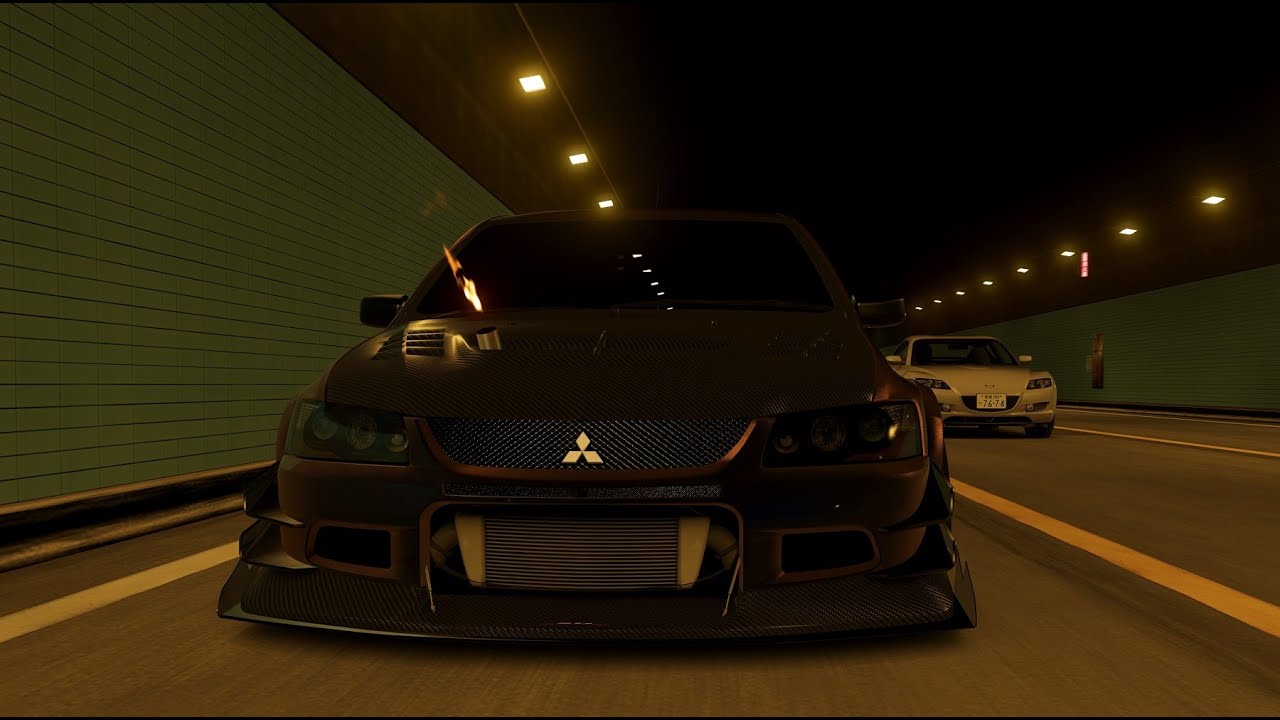 Shutoko revival project - Dark spec Evo Death run!! - YouTube
