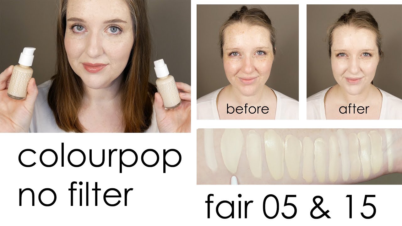 Review and Demo of Colourpop No Filter Foundation in Fair 05 | Very ...