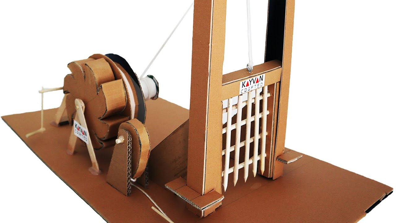 Cardboard Castle Gate (Portcullis) - YouTube