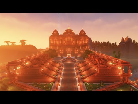 My palace in Minecraft 1.18.2 | Medieval Indian Style Palace - YouTube