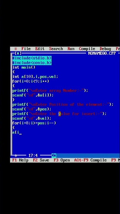 C Program To Insert An Element In An Array Shorts Cprogramming Programming