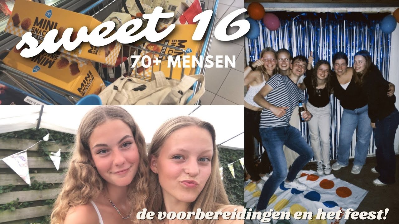 Sweet 16! Feest geven voor 70+ mensen (voorbereidingen en het feest ...