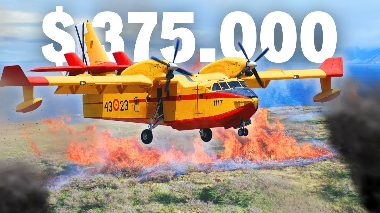 The Incredible Canadair CL-215 Water Bomber Firefighter Airplane - YouTube