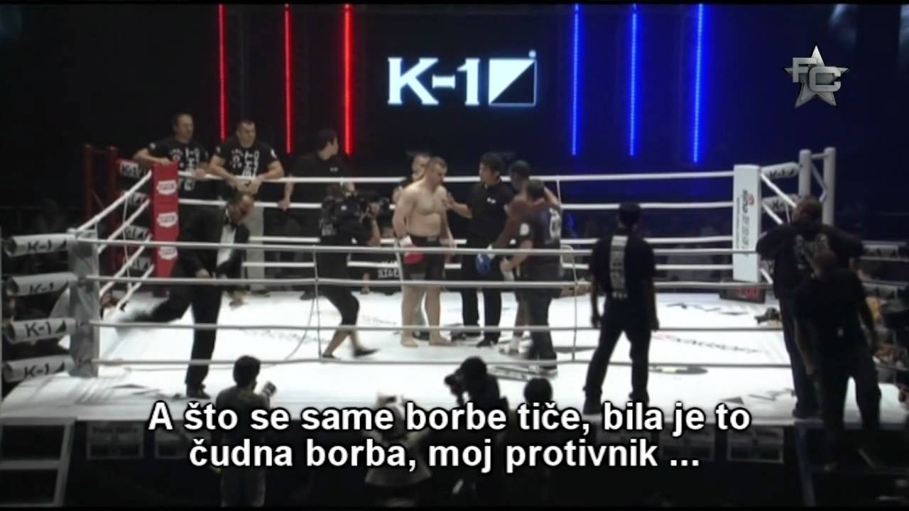 K1 WGP 2012 Tokyo - Cro Cop Press conference right after winning over ...