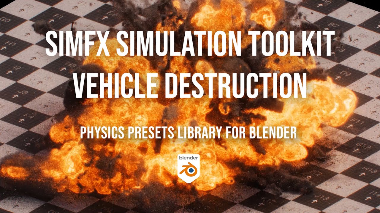 Military Vehicle Explosion - Blender Addon Sim FX Simulation Toolkit ...