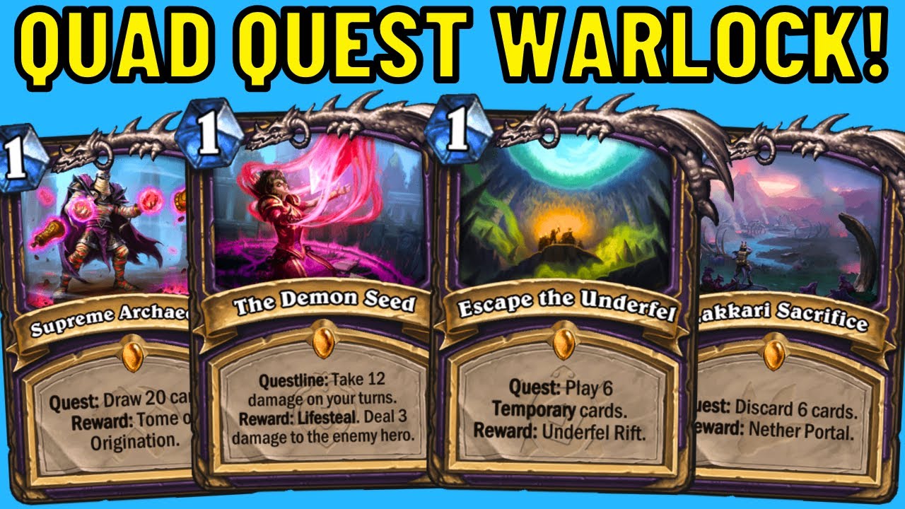 Supreme Demonic Warlock Discards Temporarily! QUADRUPLE Quest Warlock ...