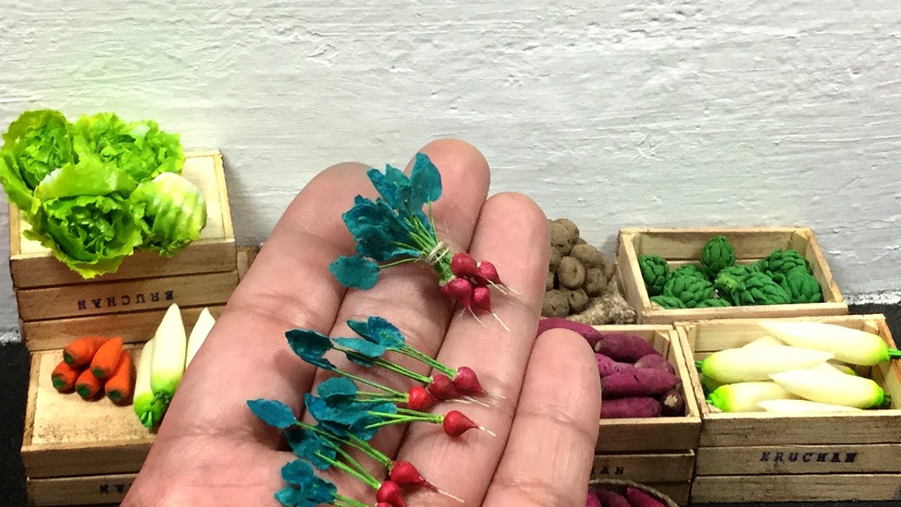 Rabanos miniatura .Rabanitos .Miniature radish.Tutorial miniatura - YouTube