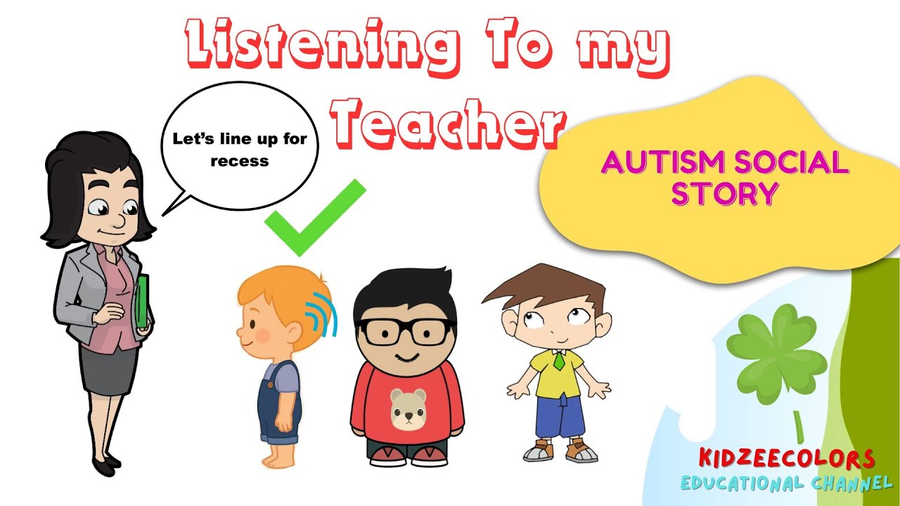 Listening to teacher Social Story - Autism - Why Listening to teacher ...