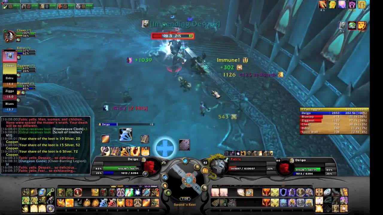 World of warcraft - How to: Tank Halls of Reflection - YouTube