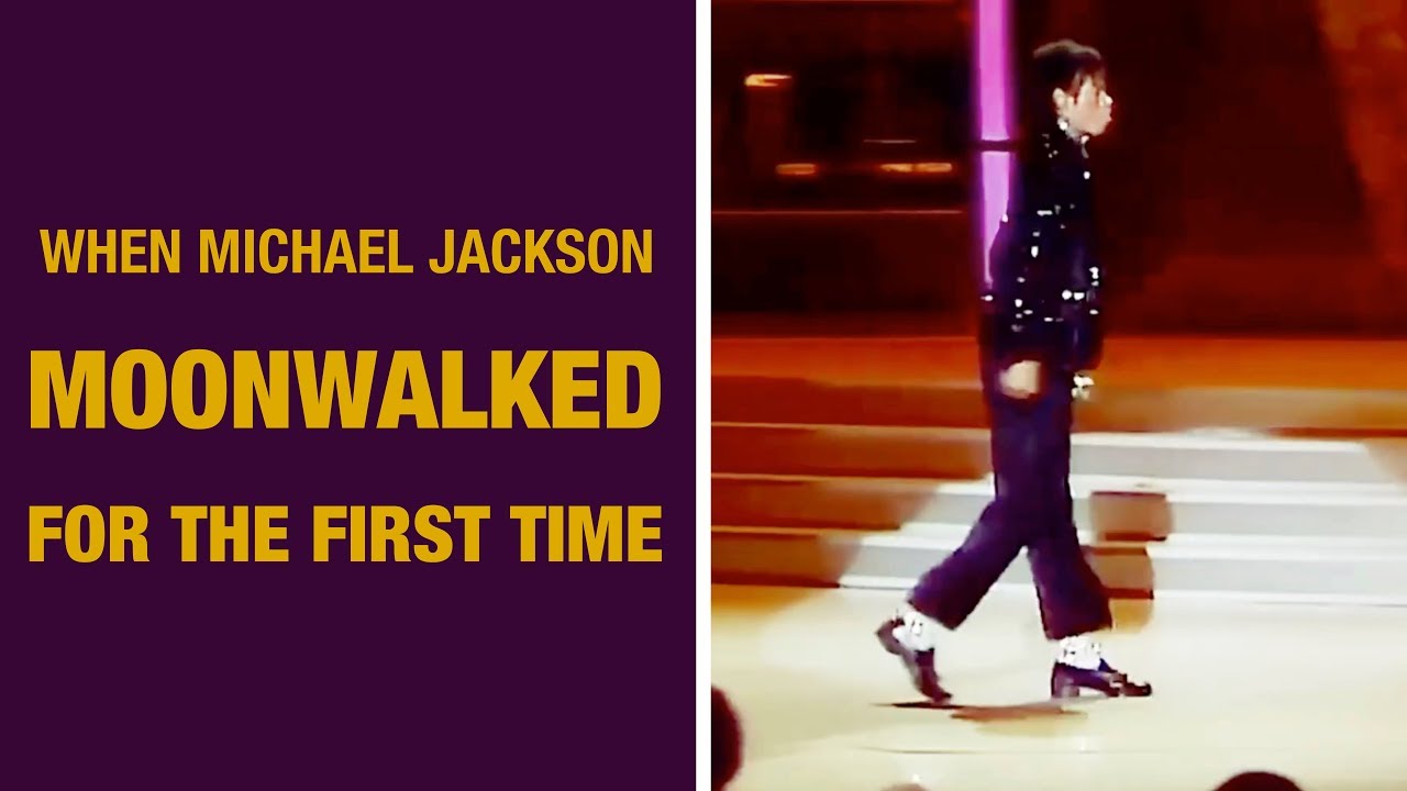 Michael Jackson Doing The Moonwalk For The First Time