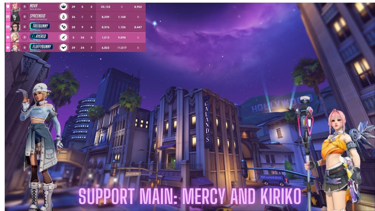 Support Main: Kiriko and Mercy ( Blue Flame, Fearless) - Overwatch 2 ...