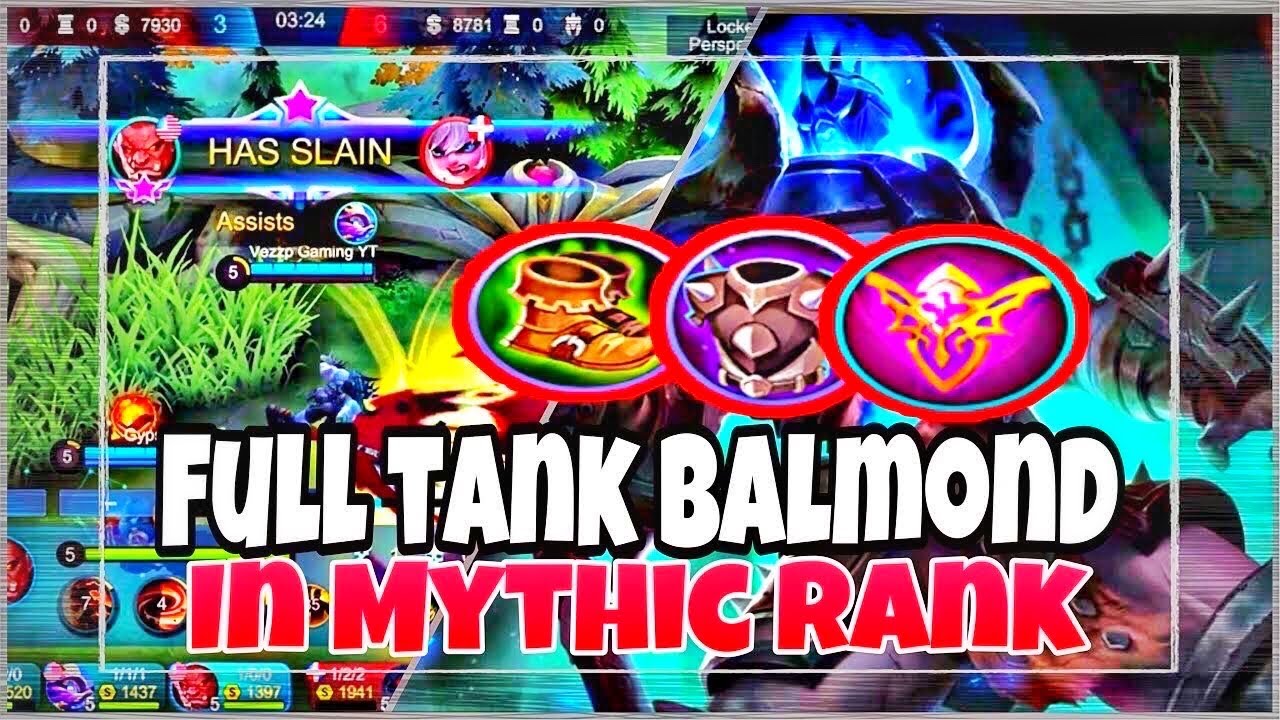 BALMOND FULL TANK GAMEPLAY IN MYTHIC RANK | MLBB - YouTube