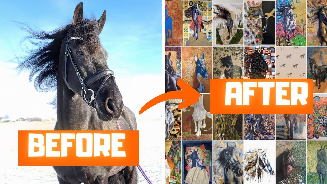 Queen👑Uniek the Friesian horse has turned into real art! - YouTube