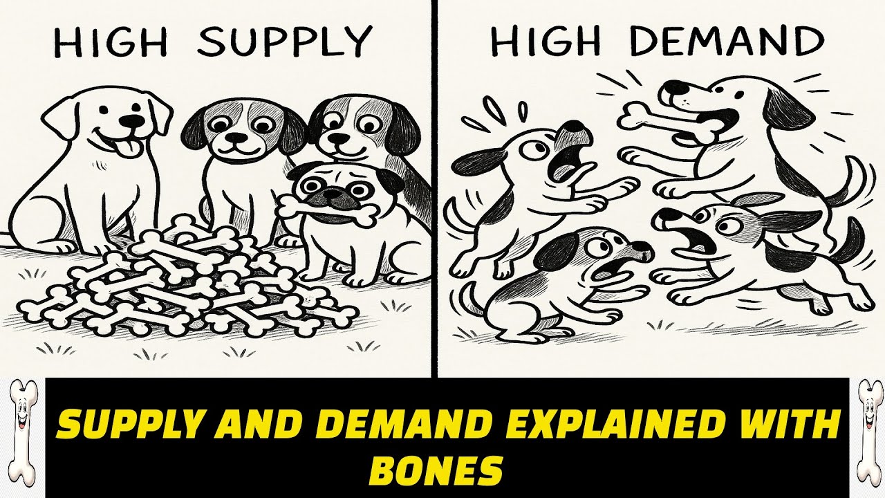 Monkey Economics | Supply and Demand with Dogs and Bones | Supply and ...