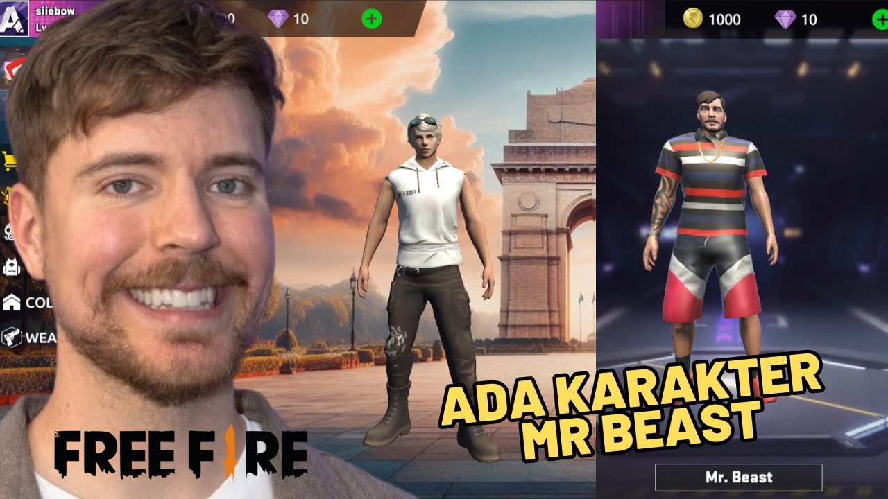 NYOBAIN FREE FIRE VERSI HD 4K ADA KARAKTER MR BEAST - FREE FIRE INDIA ...